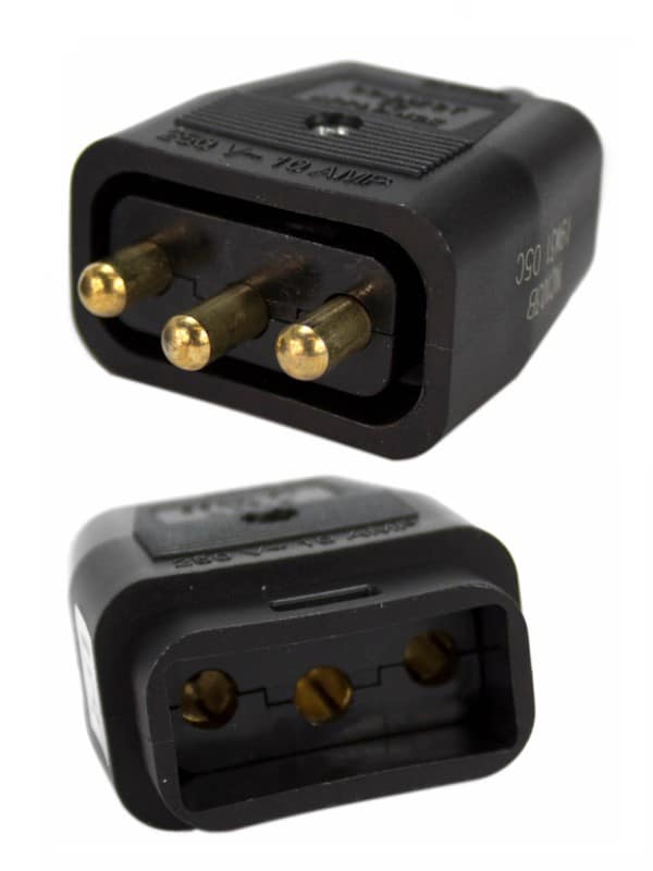 Connector - 3 Pin Inline - Duraplug Type - UK Release Systems