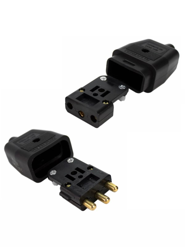 Connector - 3 Pin Inline - Duraplug Type - UK Release Systems